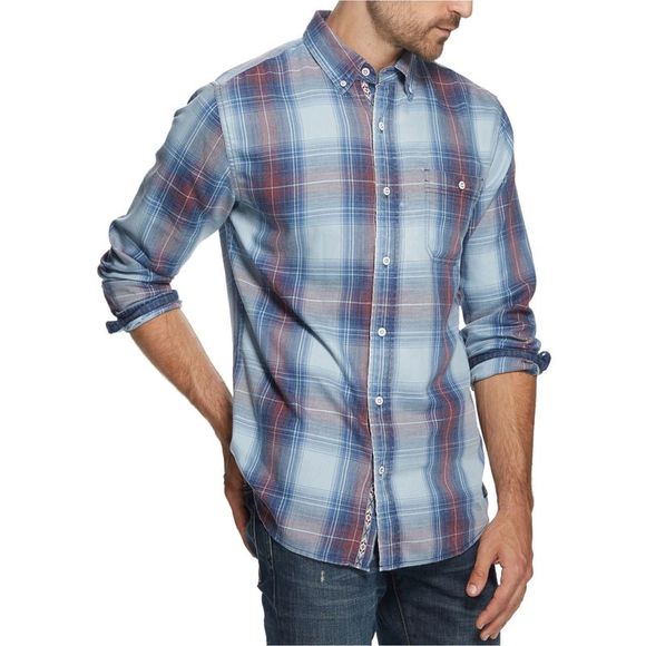 Weatherproof | Shirts | Weatherproof Mens Plaid Fannel Button Up Shirt ...